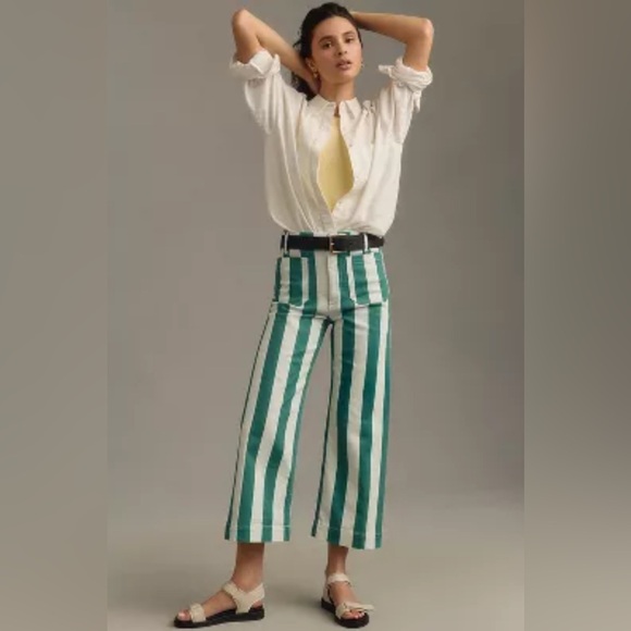 Maeve | Jeans | Nwt Anthropologie The Colette Denim Cropped Wideleg ...